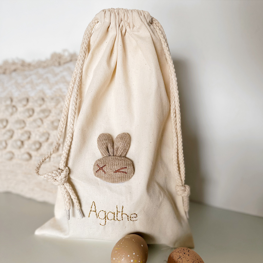 Pochon de naissance Lapin Grège ~ 12avril