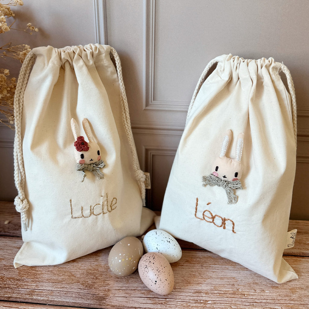 Pochon de Naissance Mr ou Mme Lapin ~ 12avril